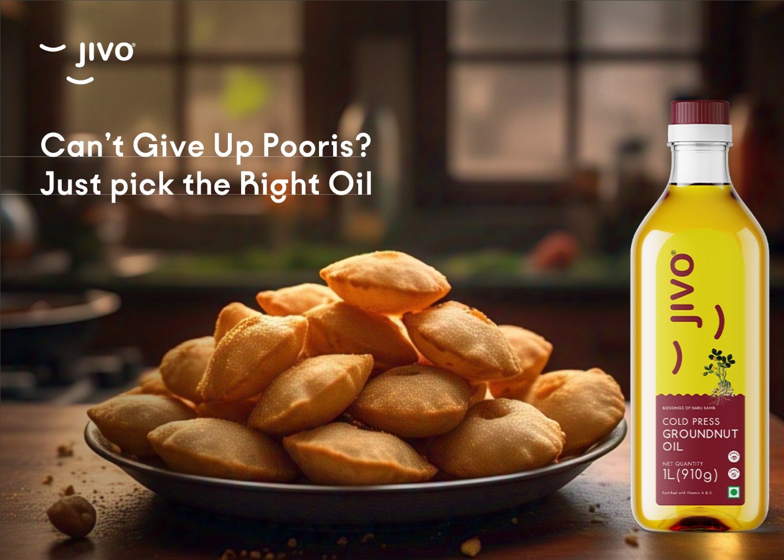 Frying Pooris Guilt-Free - Why Jivo Cold Press Groundnut Oil Is My Top ...