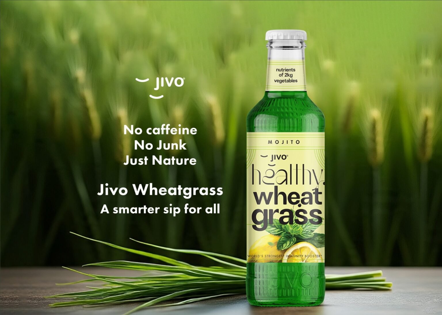 Jivo Wheatgrass Soft Drinks: Pure, Natural, and Better Than Sugary ...